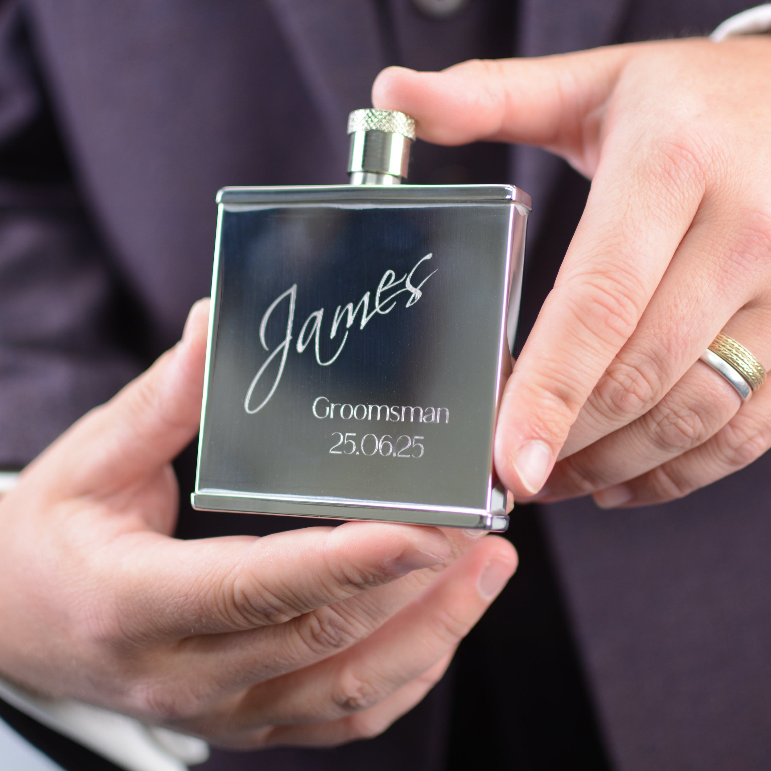 Personalised Slim Pocket-Sized Hip Flask – Penelopetom