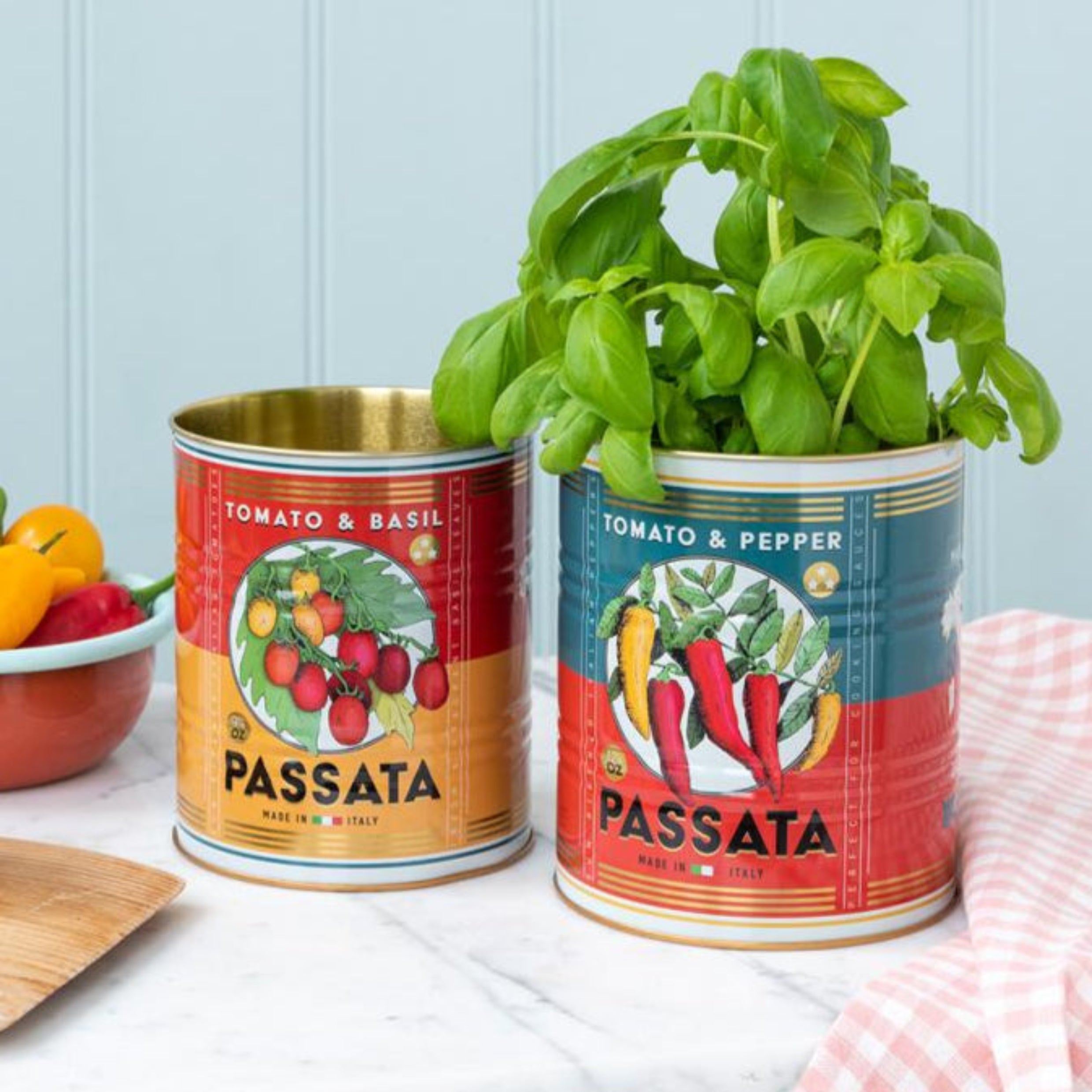 Set of 2 Storage Tins Passata | Penelopetom