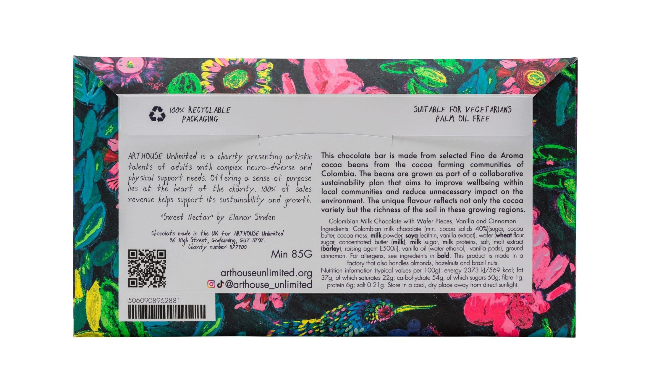 Sweet Nectar Design Chocolate with Wafer Pieces, Vanilla & Cinnamon ...