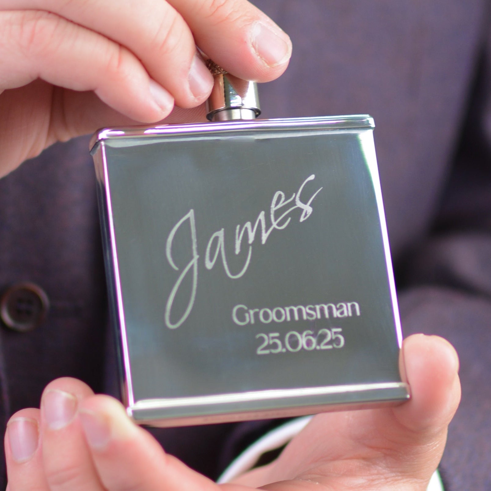 Personalised Slim Pocket-Sized Hip Flask – Penelopetom