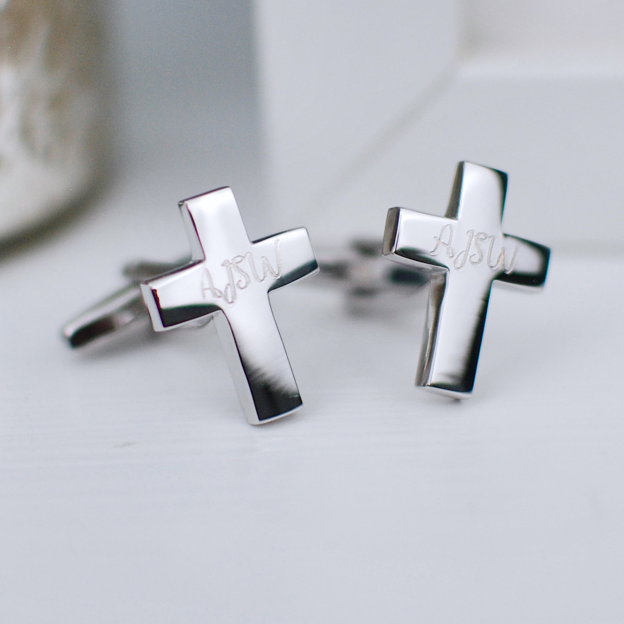 Personalised Cross Cufflinks – Penelopetom