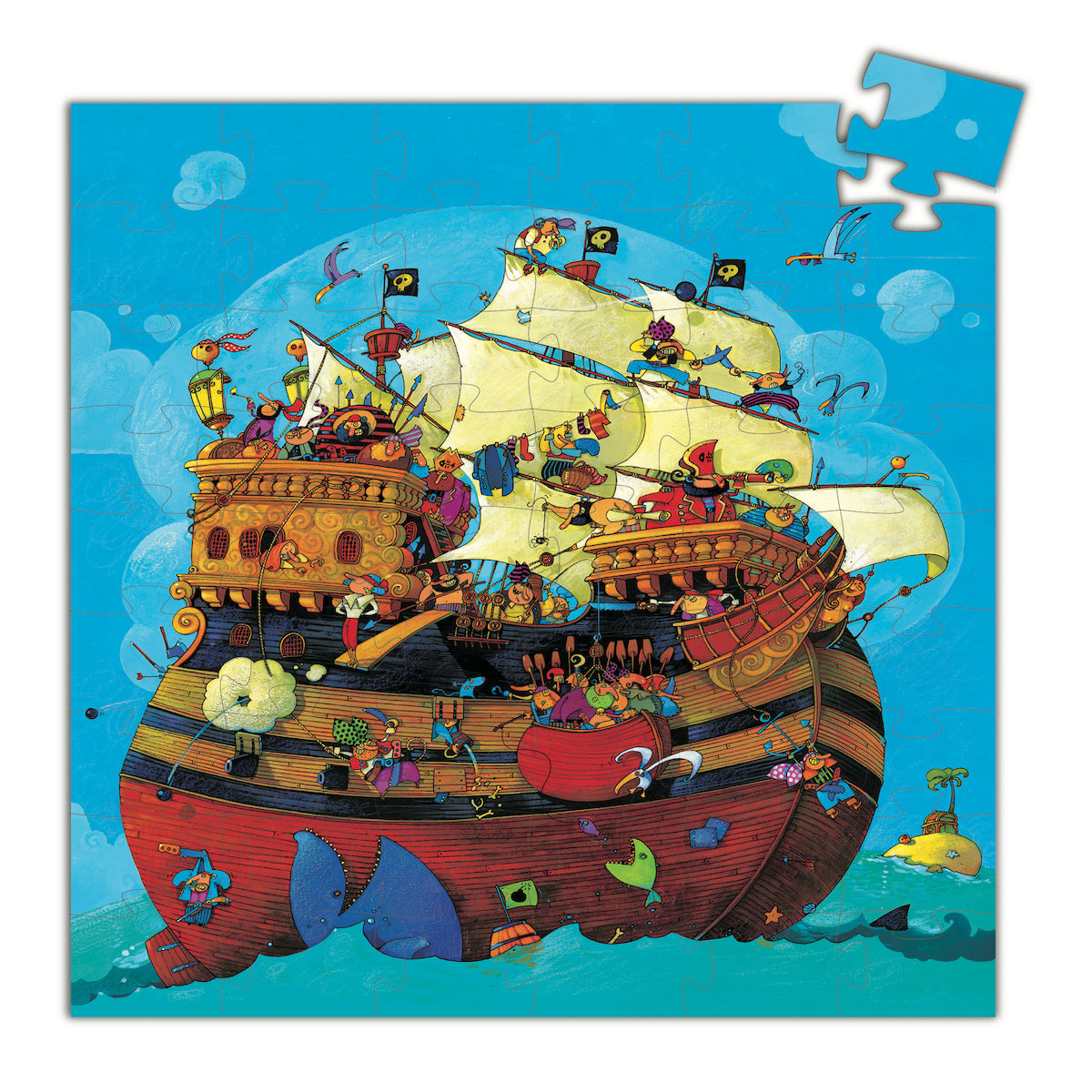 Barbarossa Pirate Boat Jigsaw Puzzle – Penelopetom