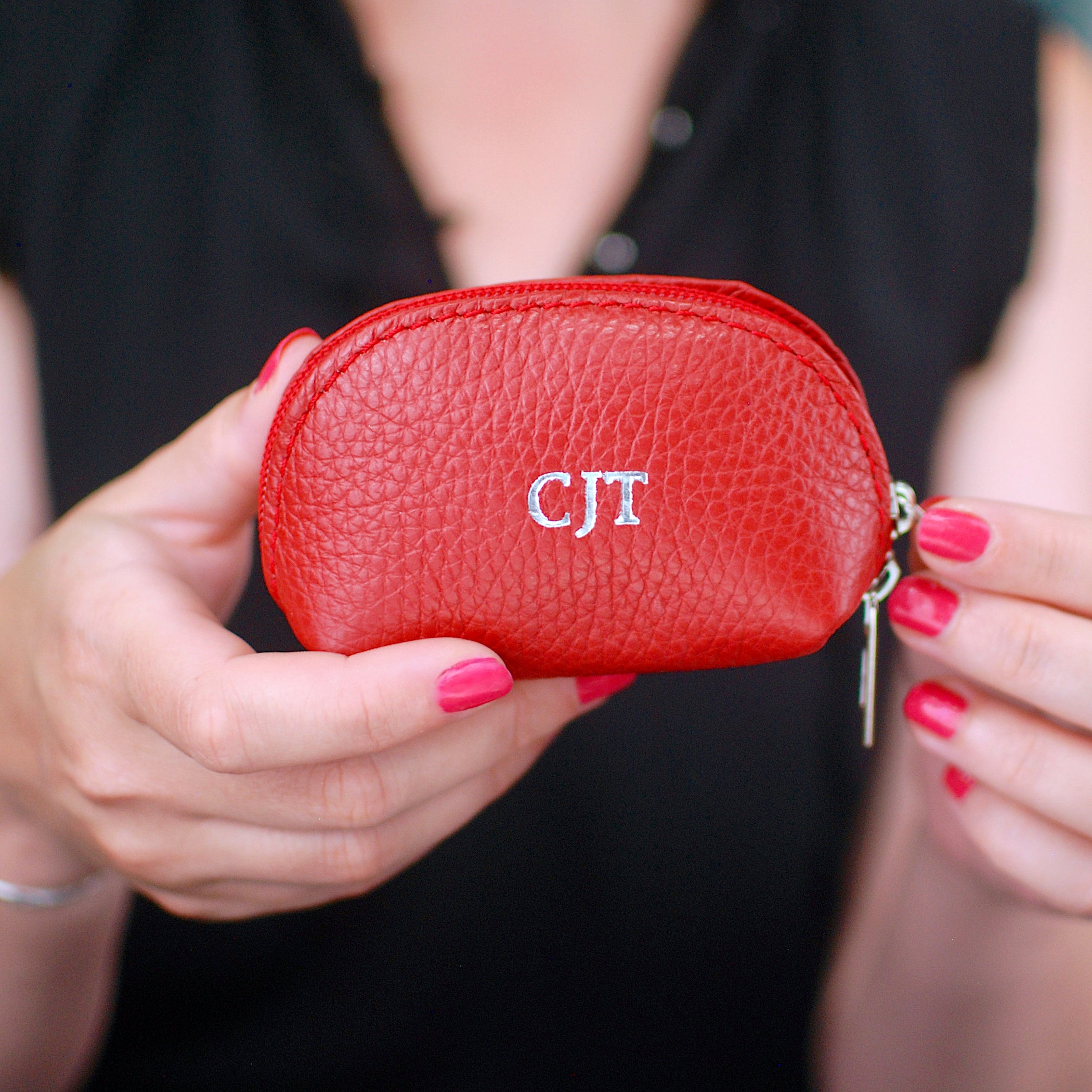 Monogram Mini Leather Coin Purse – Penelopetom