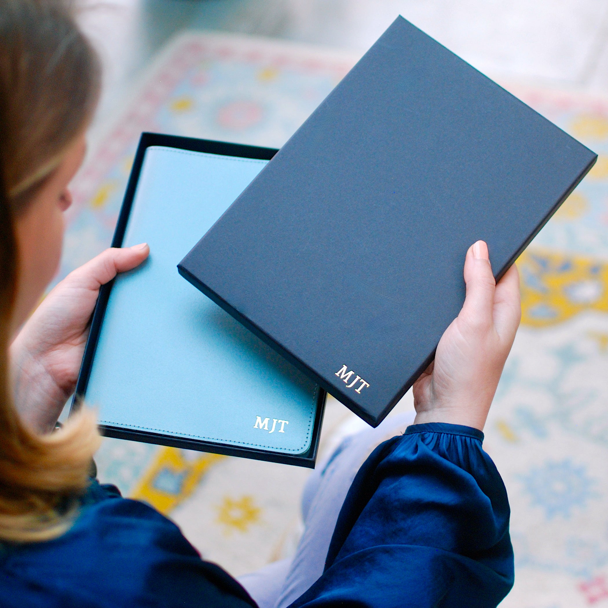 Monogram Leather A5 Notebook in Presentation Box – Penelopetom