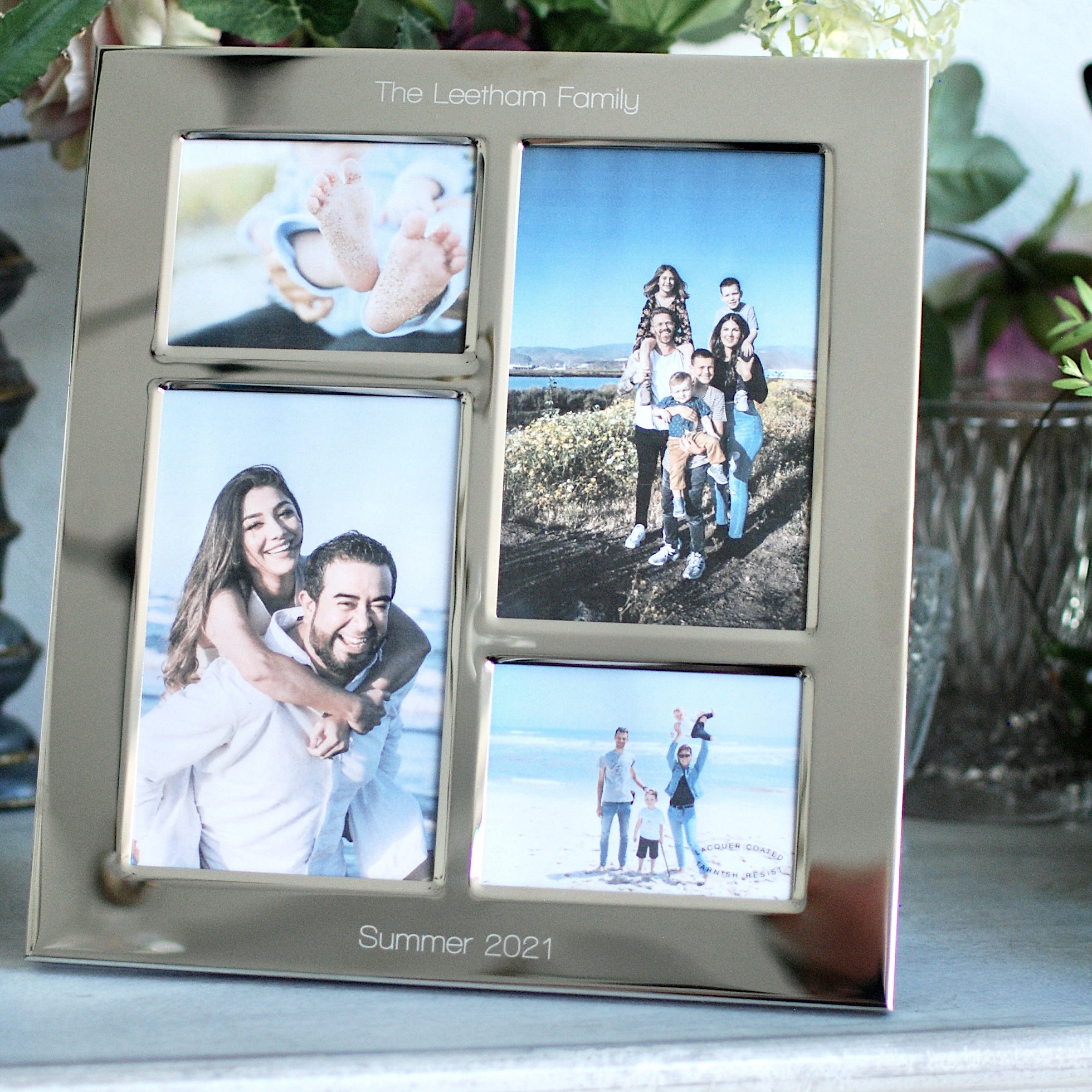Personalised Collage Silver-Plated Photo Frame – Penelopetom