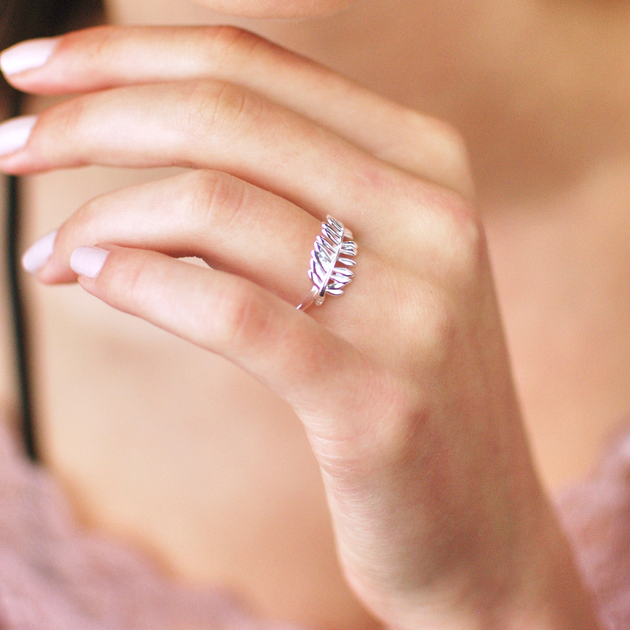 Sterling Silver Fern Leaf Ring – Penelopetom