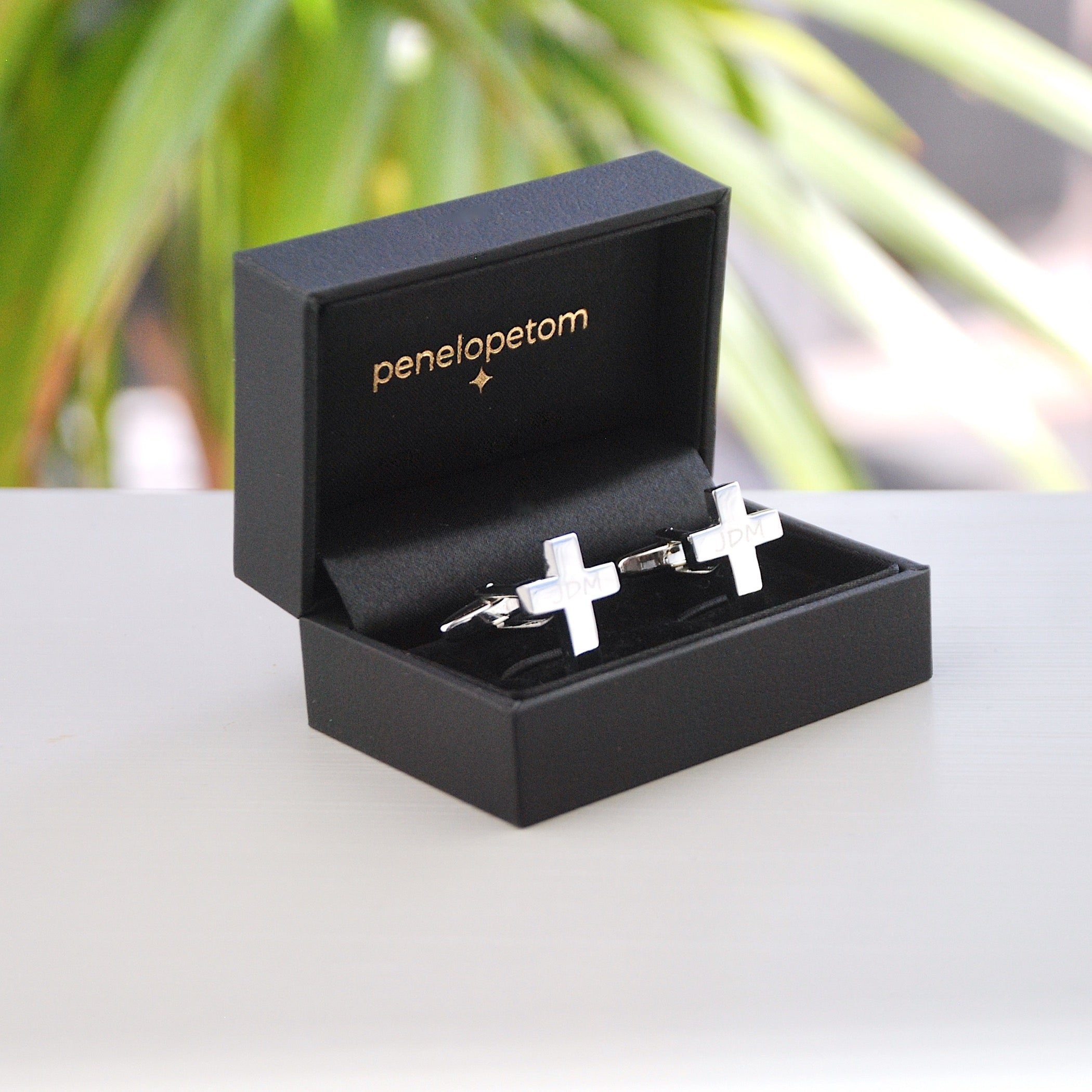 Personalised Cross Cufflinks – Penelopetom